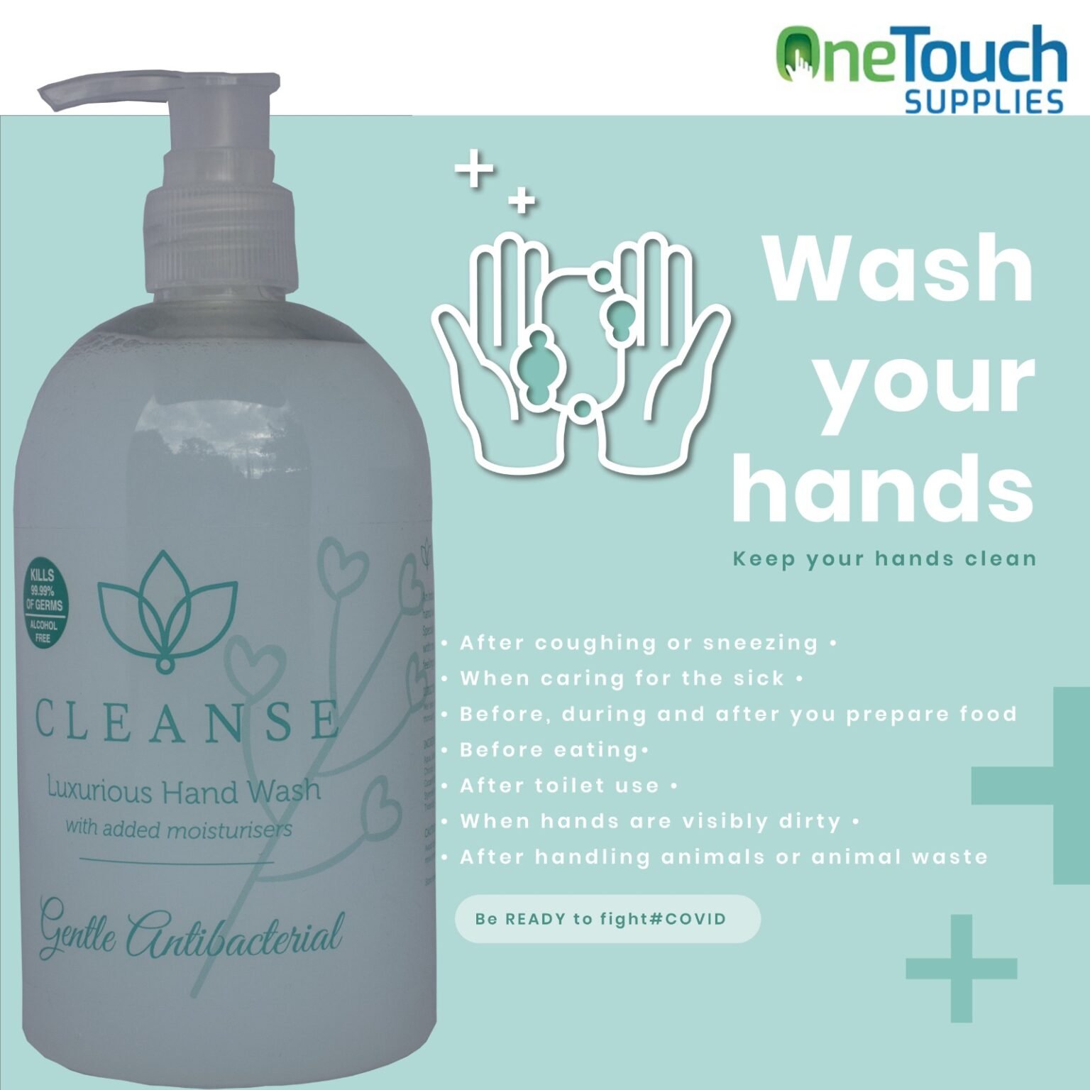 Cleanse Luxurious Antibacterial Hand Soap with Moisturiser